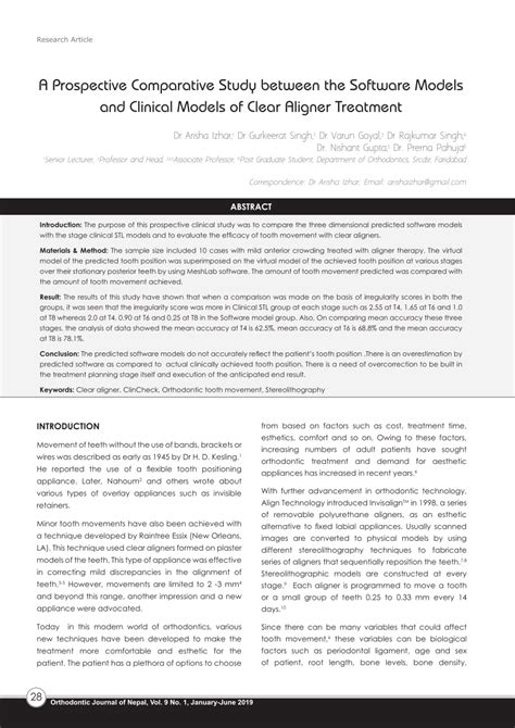 Pdf A Prospective Comparative Study Between The Software Models And