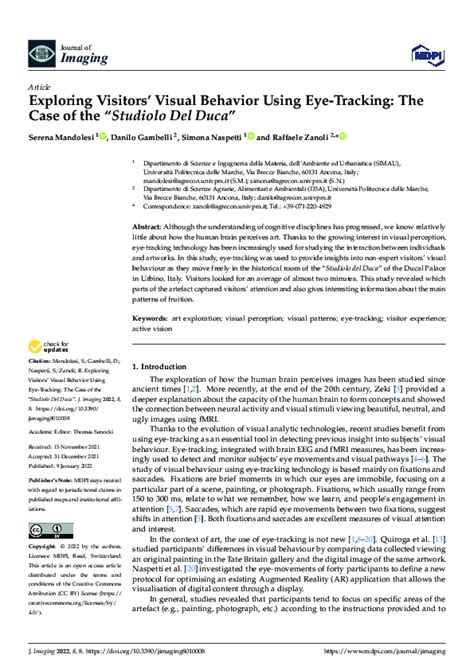 pdf exploring visitors visual behavior using eye tracking the case