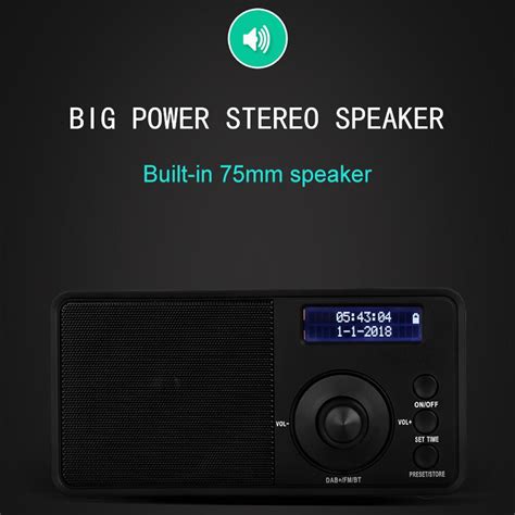 Dab Dab Fm Digital Radio Receiver Portable Blueto Vicedeal