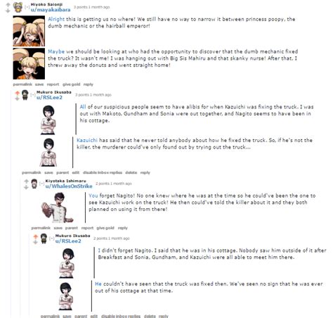 The Danganreddit Class Trial Awards Voting Time Rdanganroleplay
