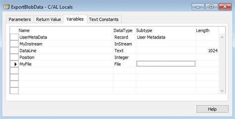 Page Metadata Delta Field Read Blob Data And Export Into A File