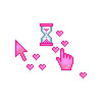 Pink Heart Cursors