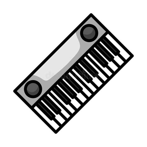 Piano Keyboard Icon Stock Vector Illustration Of Color 248183279
