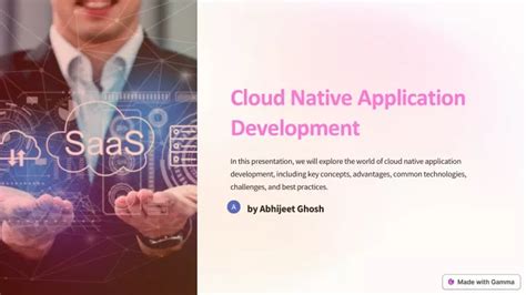 ppt cloud native application development powerpoint presentation