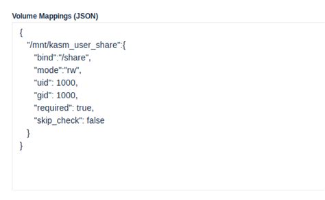 Volume Mapping — Kasm 1130 Documentation