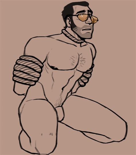 Rule 34 Bara Bondage Male Male Focus Rope Rope Bondage Sniper Team Fortress 2 Sunglasses