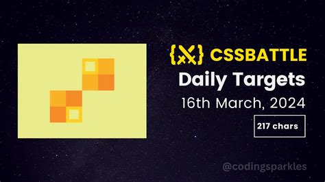 Css Battle Daily Targets 16th March 2024 Solution Youtube