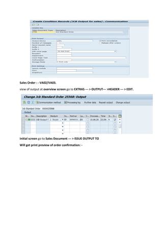 Output Determination SAP S HANA SAP SD CC PDF
