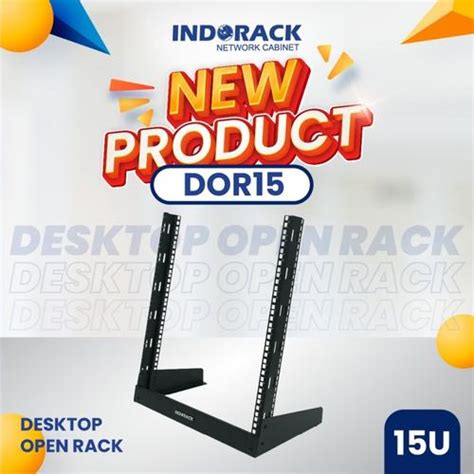 Jual Rak Desktop INDORACK Open Rack 8U Rak Audio Receiver Patch Panel DOR15 Jakarta Pusat