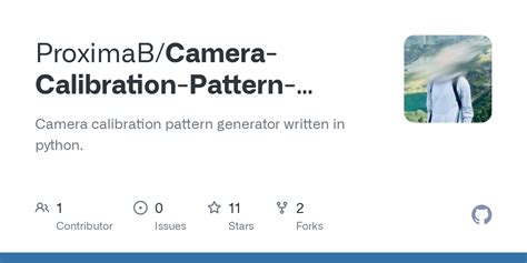Github Proximab Camera Calibration Pattern Generator Camera