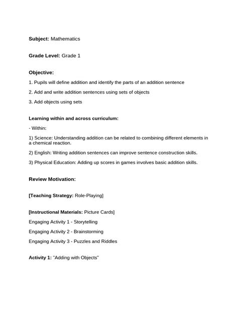 Mathematics 1 Lp Pdf Learning Mathematics