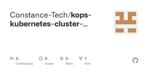 GitHub Constance Tech Kops Kubernetes Cluster Setup Aws