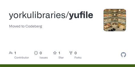 Github Yorkulibrariesyufile Moved To Codeberg