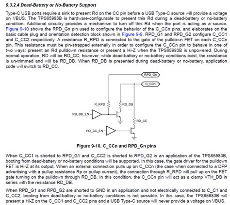 TPS B Dead Battery Mechanism On CC Pins For Default USB Power Power Management Forum