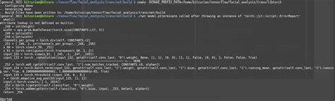 Error In Transcompliation From Python To C Using TorchScript C