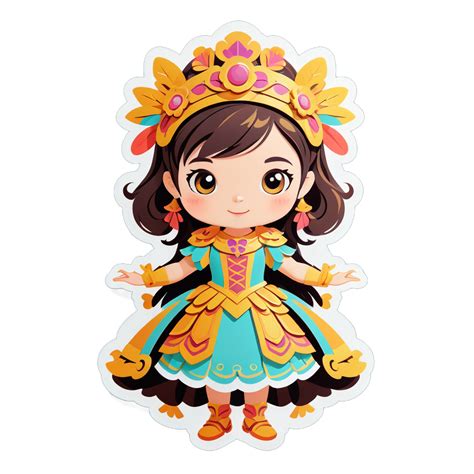 I Made An Ai Sticker Of Ancient Costume Girl