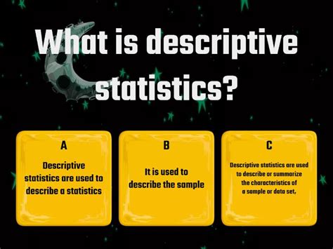Module 1 Descriptive Statistics Quiz