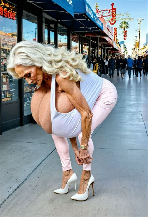 Macromastia Slender Granny In High Heels By Ladydorinafan On Deviantart