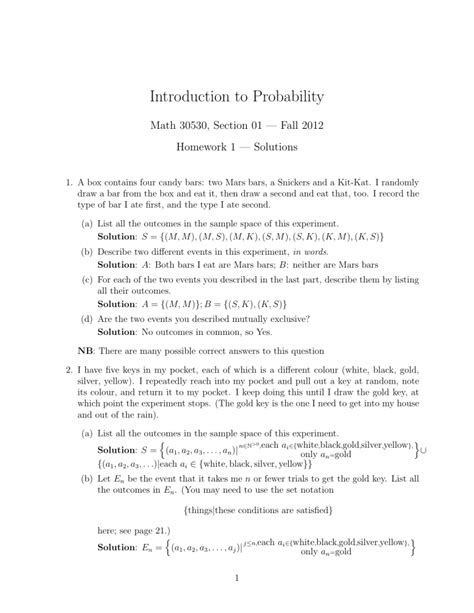Introduction To Probability