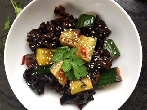 Mouthnumbing Smacked Cucumber Salad With Crunchy Black Fungus