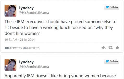 A Woman Live Tweeted A Very Sexist Conversation She Overheard Between Two IBM Executives