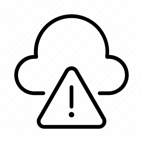 Caution Cloud Server Danger Database Data Warning Icon Download On Iconfinder