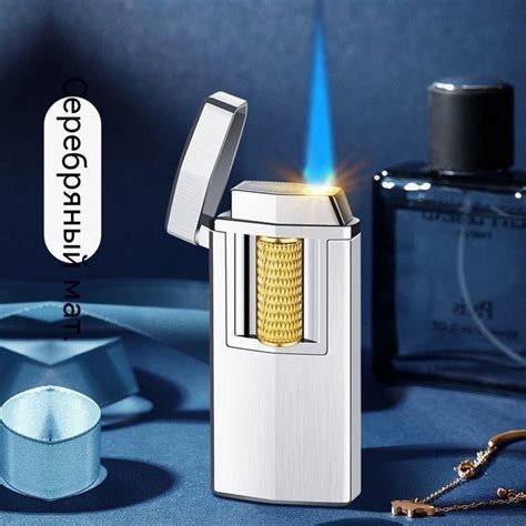 Газовая зажигалка Lighter Платиновый материал Зарядка через USB ...