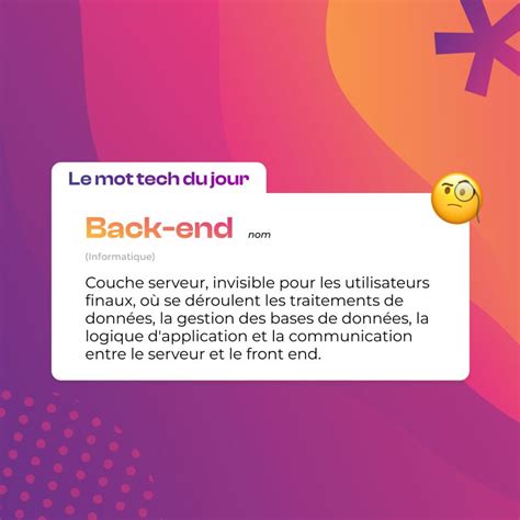 Le1817 Sur Linkedin Backend Frontend Dev Développementweb