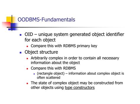 PPT Object Oriented Object Relational Databases PowerPoint Presentation ID