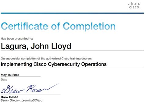 My Cybersecurity Journal CCNA Cyber Ops Scholarship Program