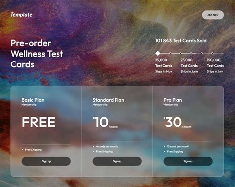 Glassmorphism Pricing Table For Webflow