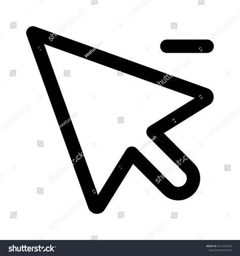 Media Cursor Remove Icons Line Style Stock Illustration Shutterstock