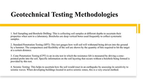 Ensuring Structural Integrity With Geotechnical Testing Service And Cctv Drain Inspection Ppt