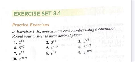 solved practice exercises in exercises 1 10 approximate