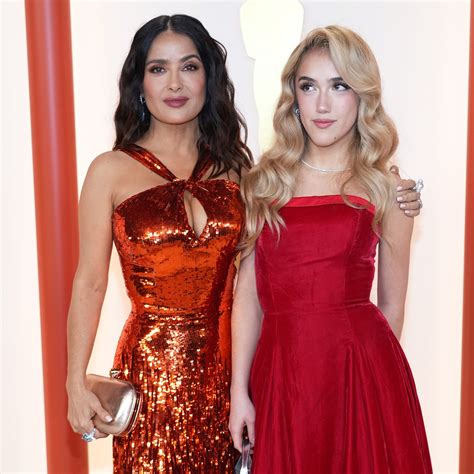 Salma Hayeks Daughter Valentina Rewears Moms 1997 Dress To Oscars