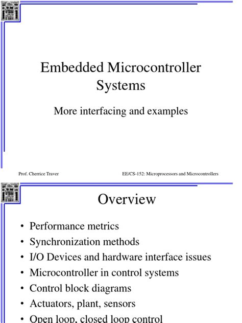 Embedded Microcontroller Systems More Interfacing And Examples Pdf