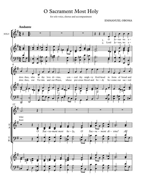O Sacrament Most Holy Full Score Pdf Phonétique Alphabet Latin
