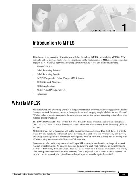 Mpls Cisco Pdf Multiprotocol Label Switching Networking