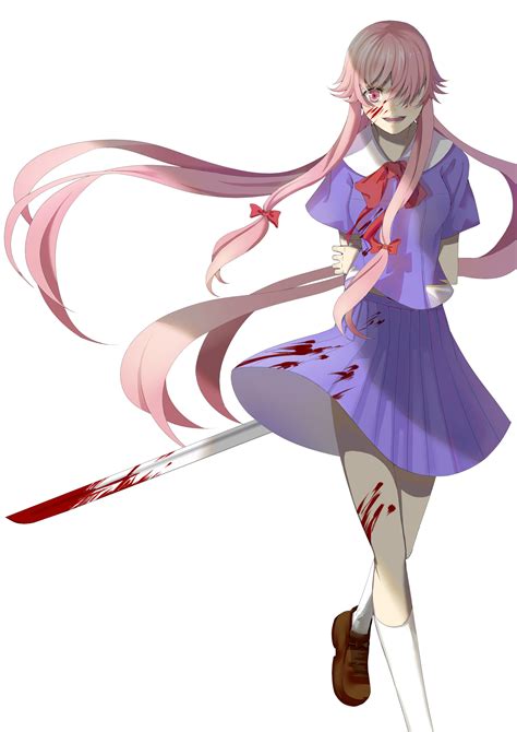Gasai Yuno Mirai Nikki Drawn By Hangyifan97 Danbooru