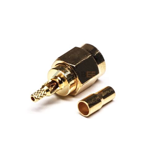 Straight Sma Crimp Cable Type Plug Connector Ohm Metabeeai