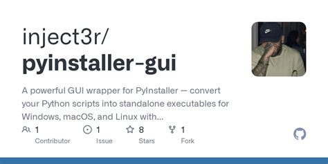 Github Inject3rpyinstaller Gui A Powerful Gui Wrapper For Pyinstaller — Convert Your Python