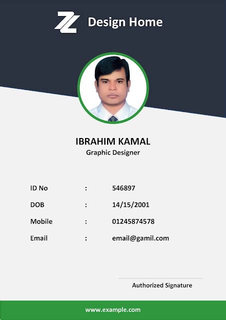How Create Employee Id Card In Microsoft Word The Graphic Home