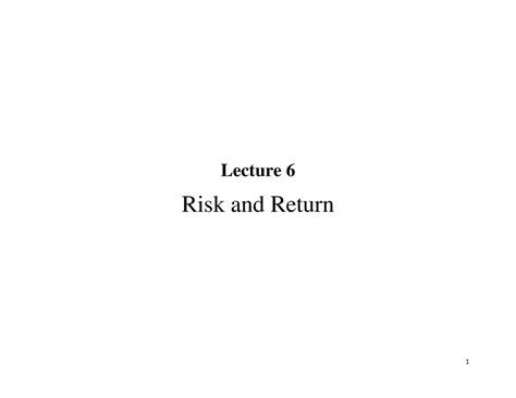 Ppt Chapter 9 Risk And Return Powerpoint Presentation Ppt Chapter 5 Risk And Rates Of Return