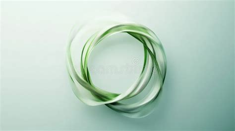 Circular Recycling Loop Design Symbolizes Sustainable Consumption With Minimalistic Background
