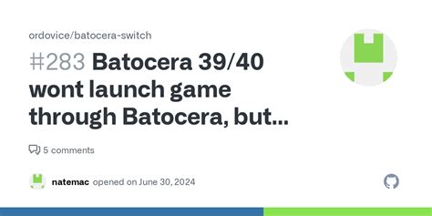 batocera 39 40 wont launch game through batocera but will going