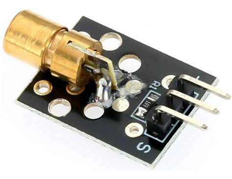 Placa Modulo Laser 5 Mw Rojo 5 V Con Lente 6 Mm Arduino Cyberofice