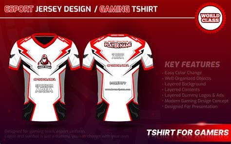 사양 축구 스포츠 E스포츠 게임 티셔츠 저지 템플릿입니다 게임용 의류 디자인 또는 티셔츠 화이트 저지 디자인 서식 파일입니다 E스포츠에 대한 스톡 벡터 아트 및 기타 이미지