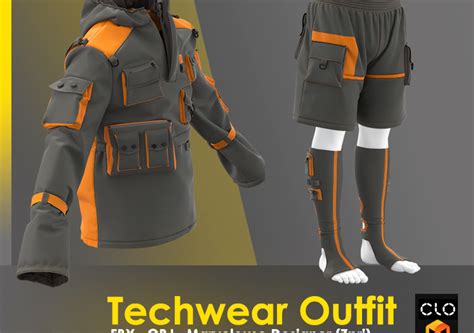 Techwear Outfit/Future Fashion | CGTrader