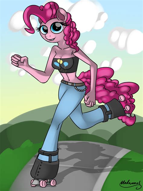 642308 Safe Artistmalamol Characterpinkie Pie Speciesanthro