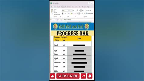 How To Create Progress Bar In Excel Advance Excel Hacks Excel Formula Hacks Excel